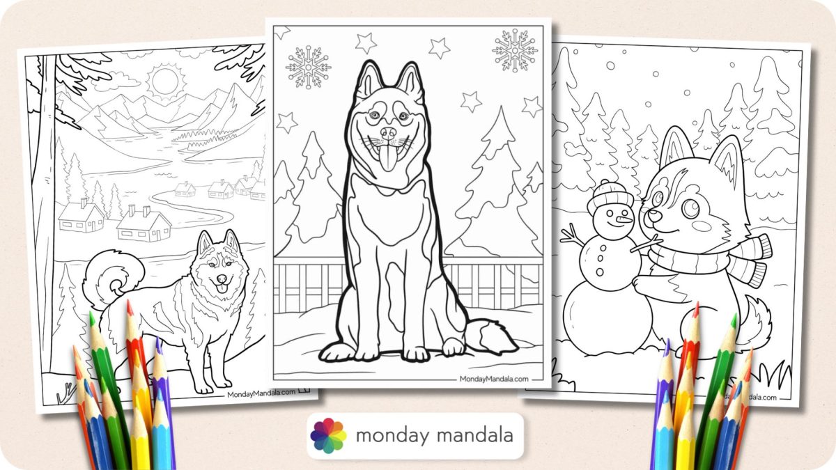 33 Husky Coloring Pages (Free PDF Printables)