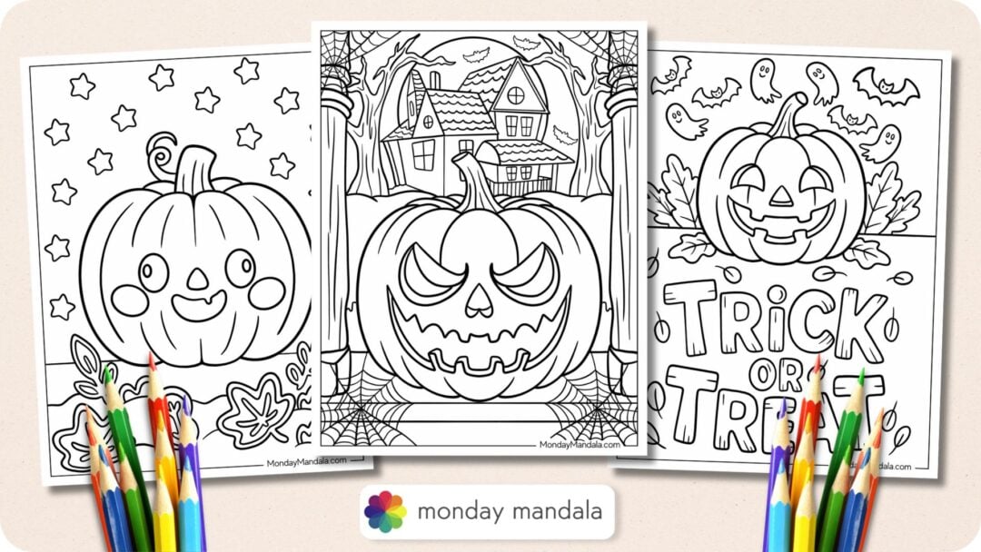 40 Jack-O-Lantern Coloring Pages (Free PDF Printables)