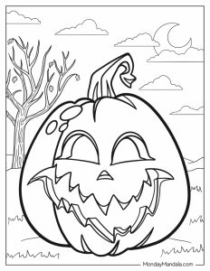 22 Jack-O-Lantern Coloring Pages (Free PDF Printables)