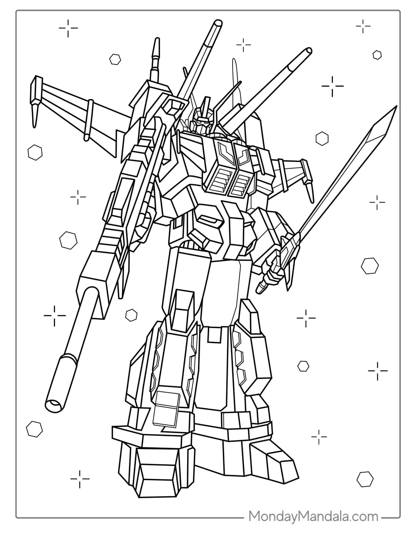50 Transformers Coloring Pages (Free PDF Printables) - free printable ...