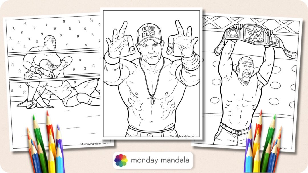 20 John Cena Coloring Pages (Free PDF Printables)