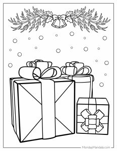 20 Christmas Present Coloring Pages (Free PDF Printables)