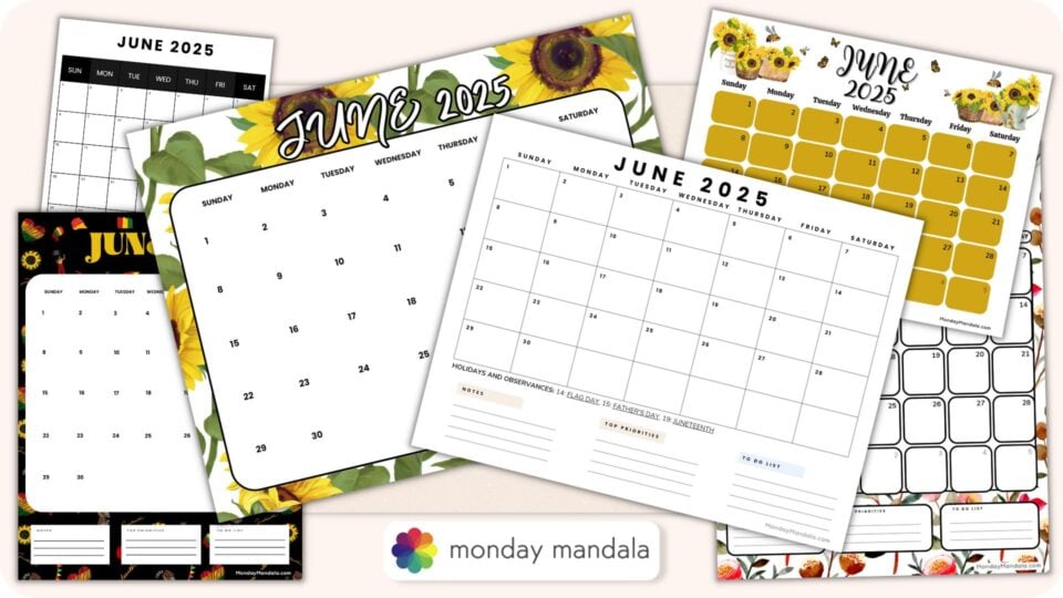 May 2025 Calendar (52 Free PDF Printables)