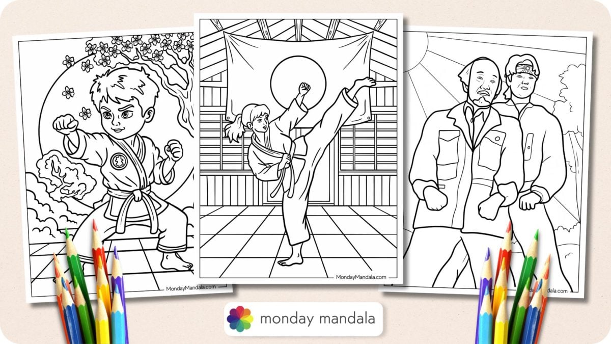 37 Karate Coloring Pages (Free PDF Printables)
