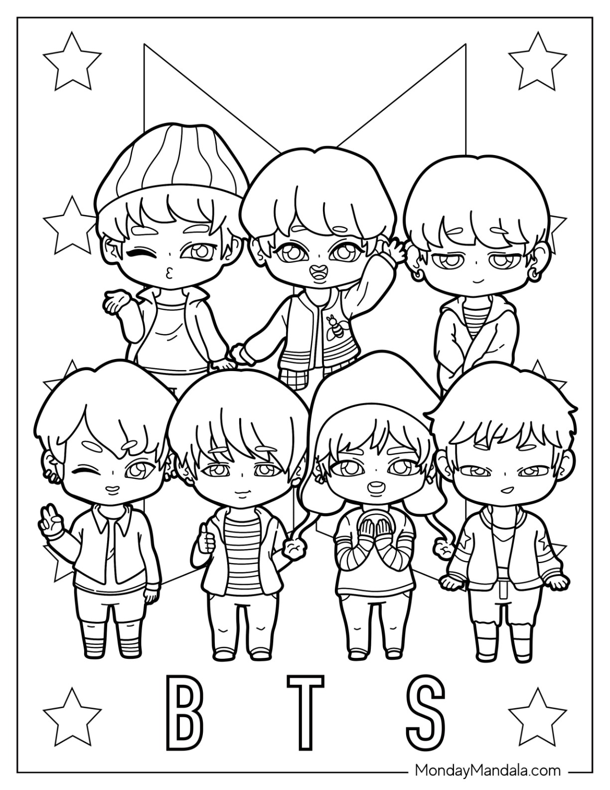 22 BTS Coloring Pages Free PDF Printables 22 BTS Coloring Pages Free PDF Printables