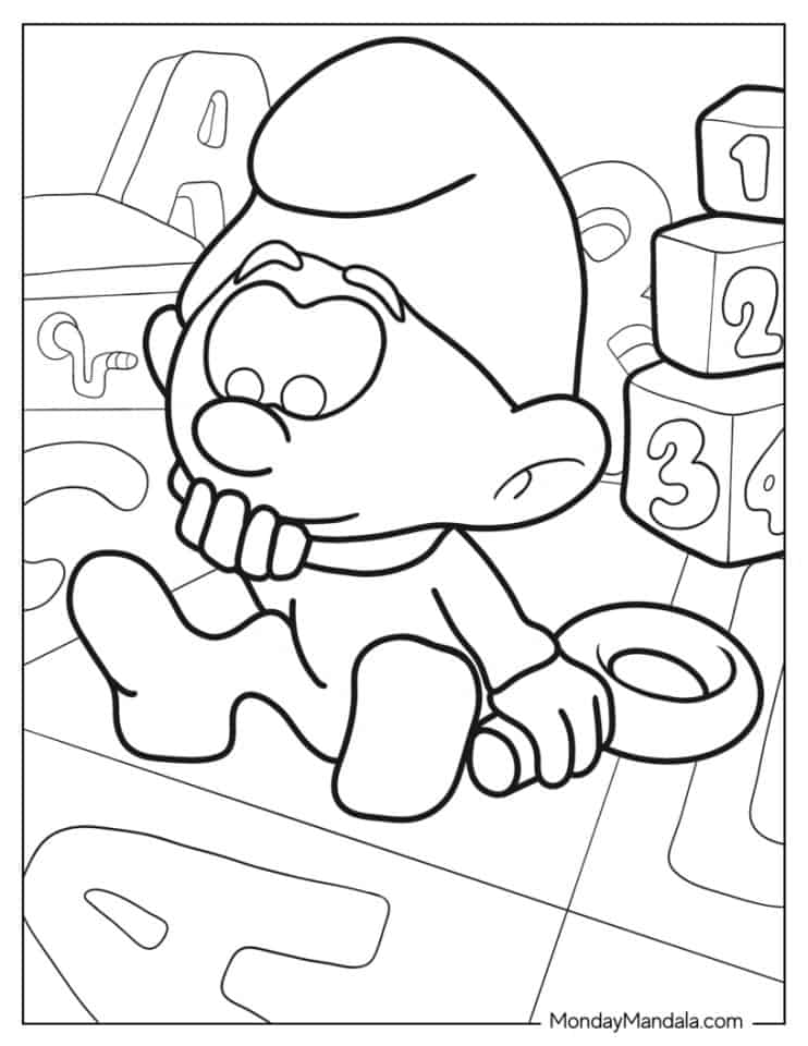 34 Smurf Coloring Pages (Free PDF Printables)