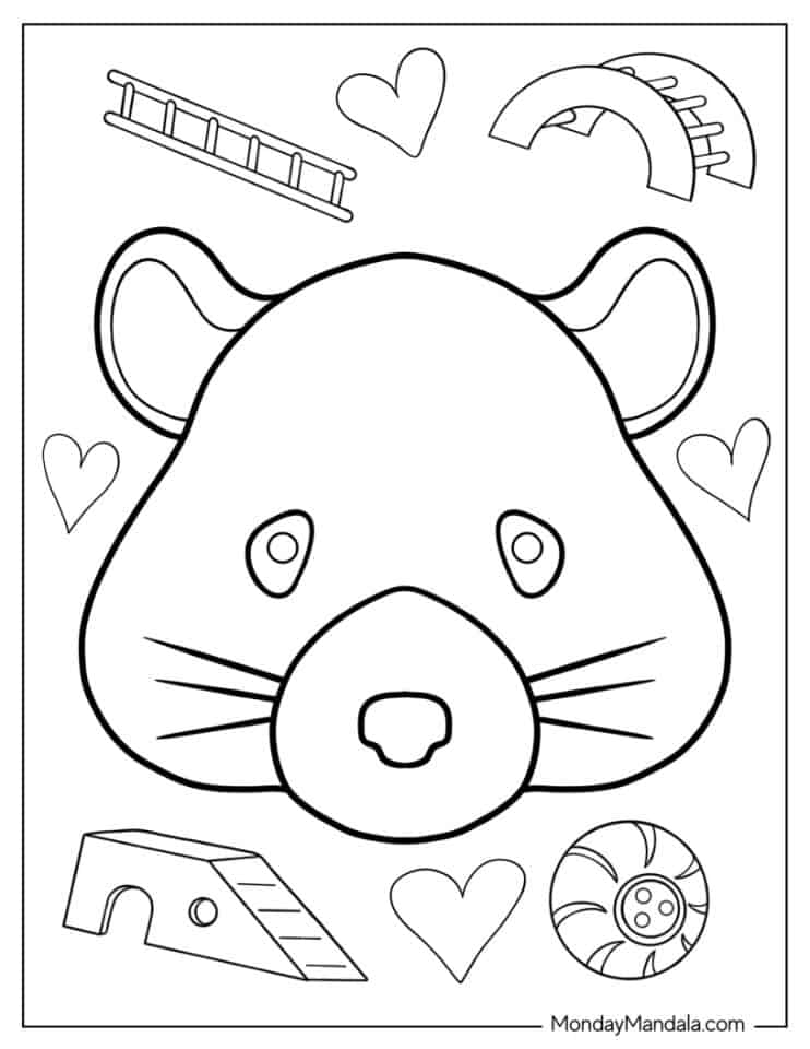 35 Hamster Coloring Pages (Free PDF Printables)