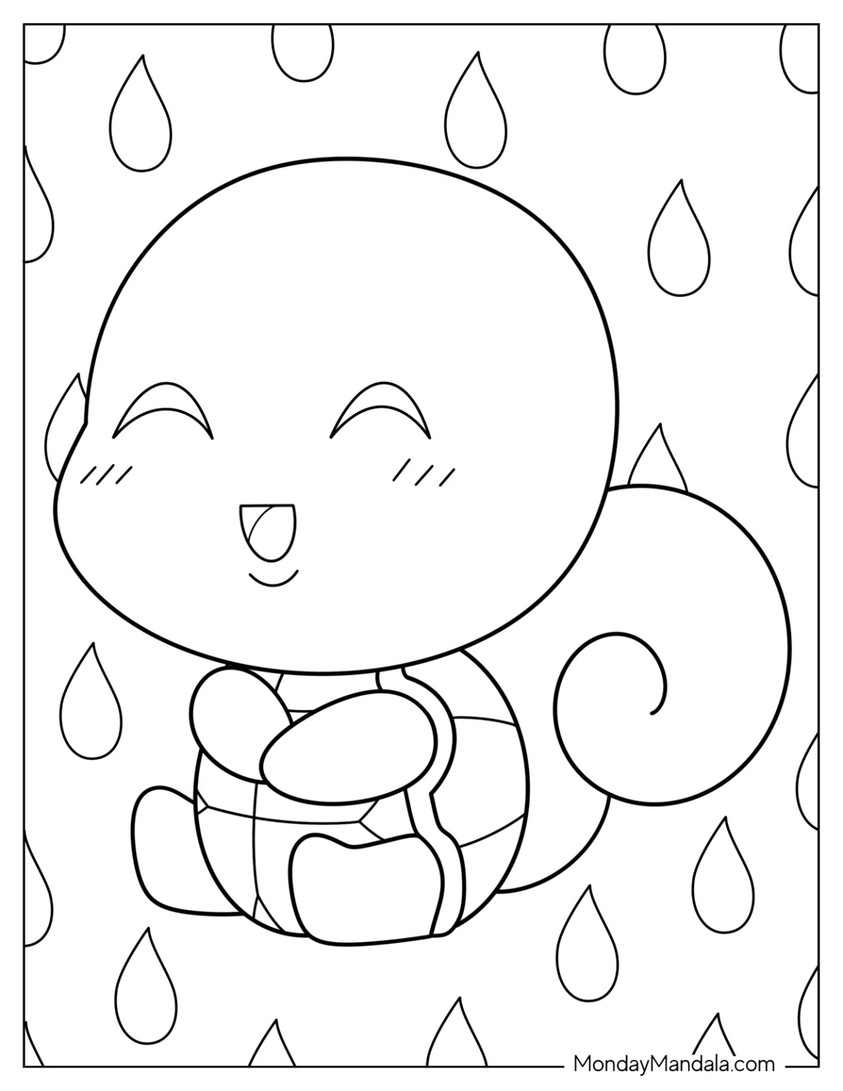 Squirtle Coloring Pages