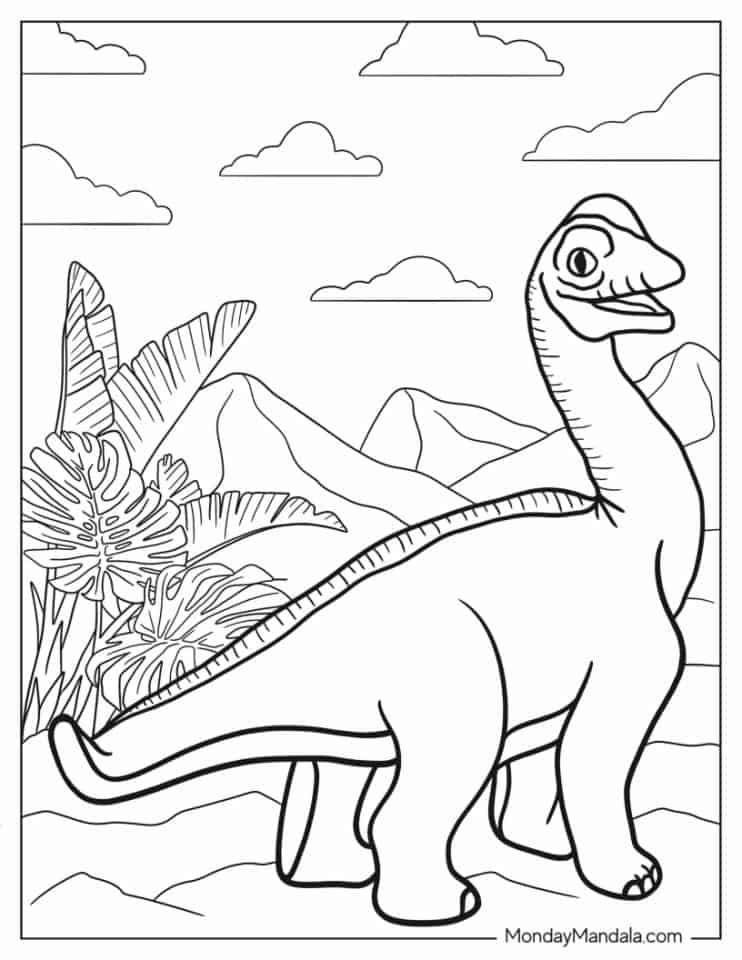 18 Brachiosaurus Coloring Pages (Free PDF Printables)