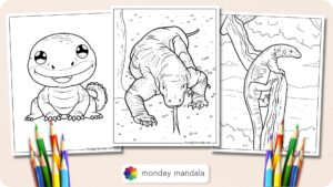 20 Komodo Dragon Coloring Pages (Free PDF Printables)