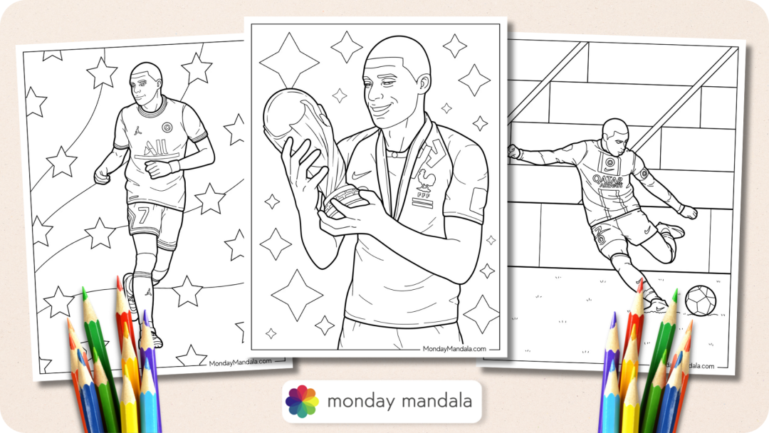 18 Kylian Mbapp Coloring Pages Free PDF Printables 18 Kylian Mbapp Coloring Pages Free PDF Printables