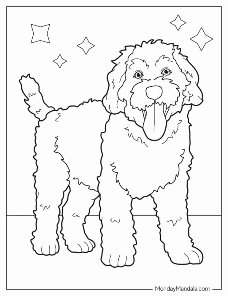 97 Dog Coloring Pages (Free PDF Printables)