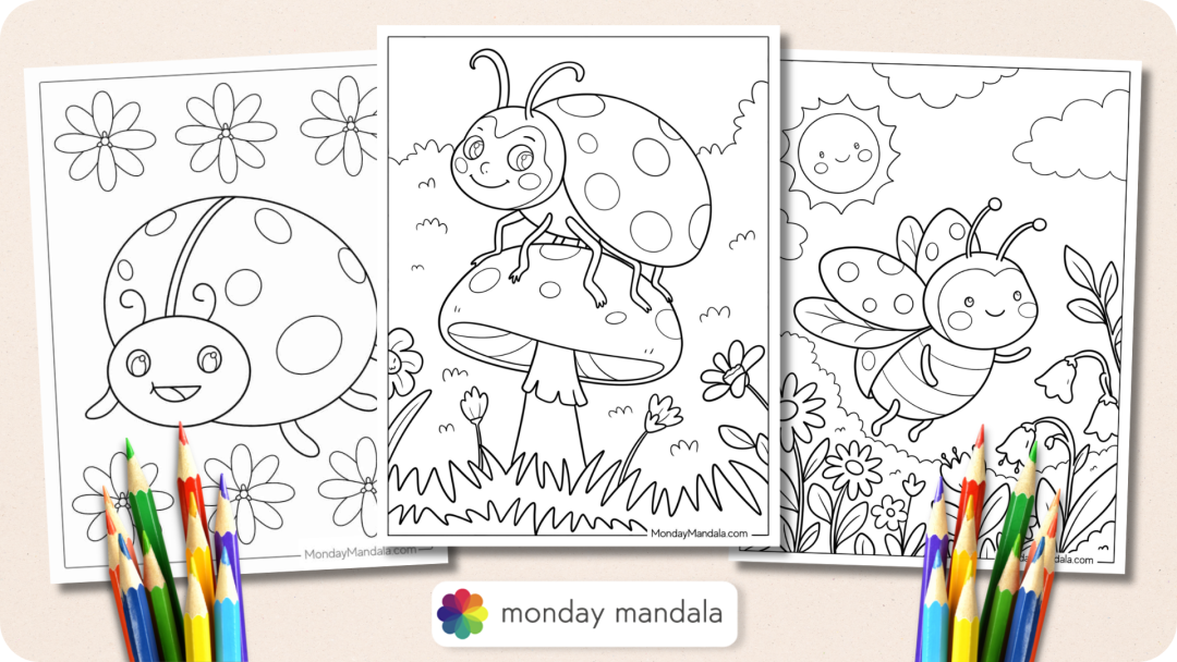 24 Ladybug Coloring Pages (Free PDF Printables)