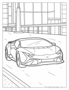 24 Lamborghini Coloring Pages (Free PDF Printables)