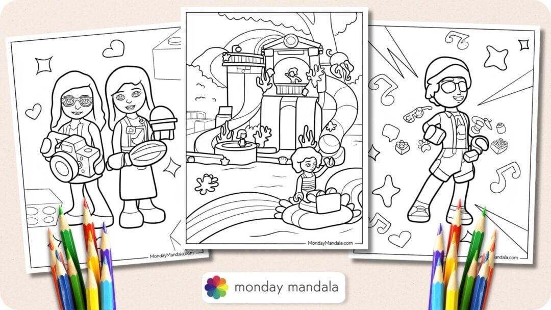 20 Lego Friends Coloring Pages (Free PDF Printables)