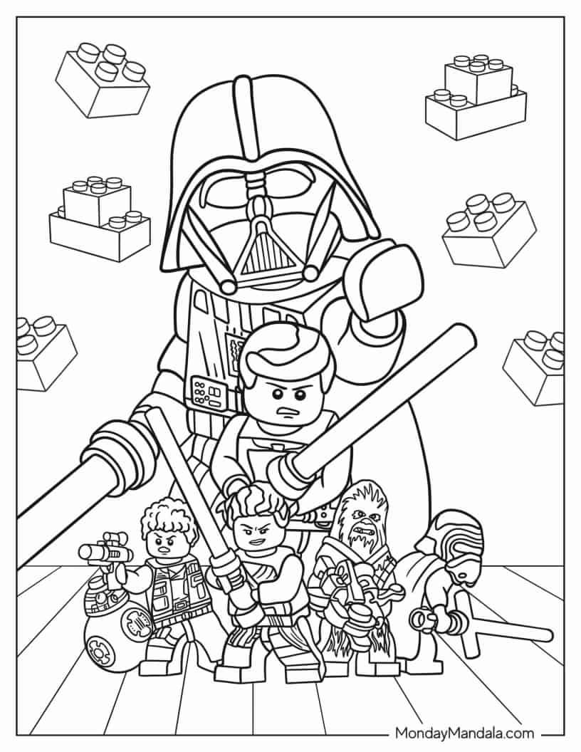 60 Lego Coloring Pages (Free PDF Printables)
