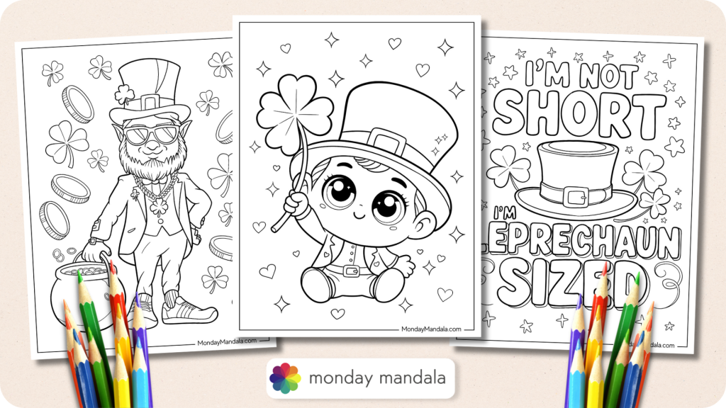 22 Leprechaun Coloring Pages (Free PDF Printables)