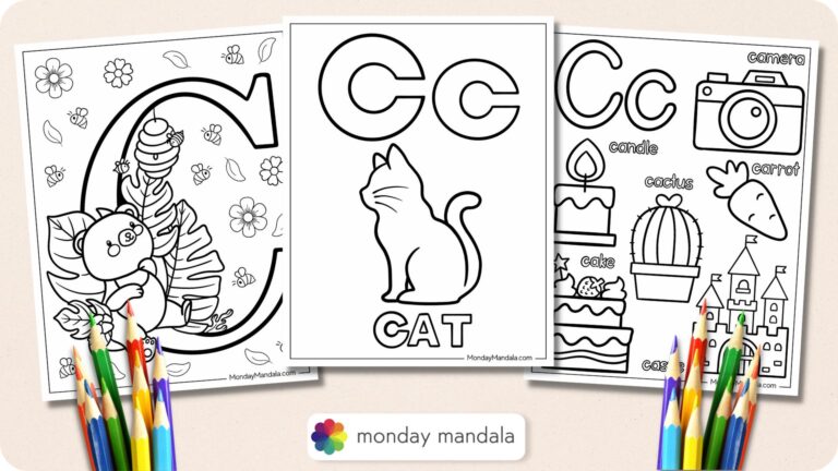 20 Letter C Coloring Pages (Free PDF Printables)