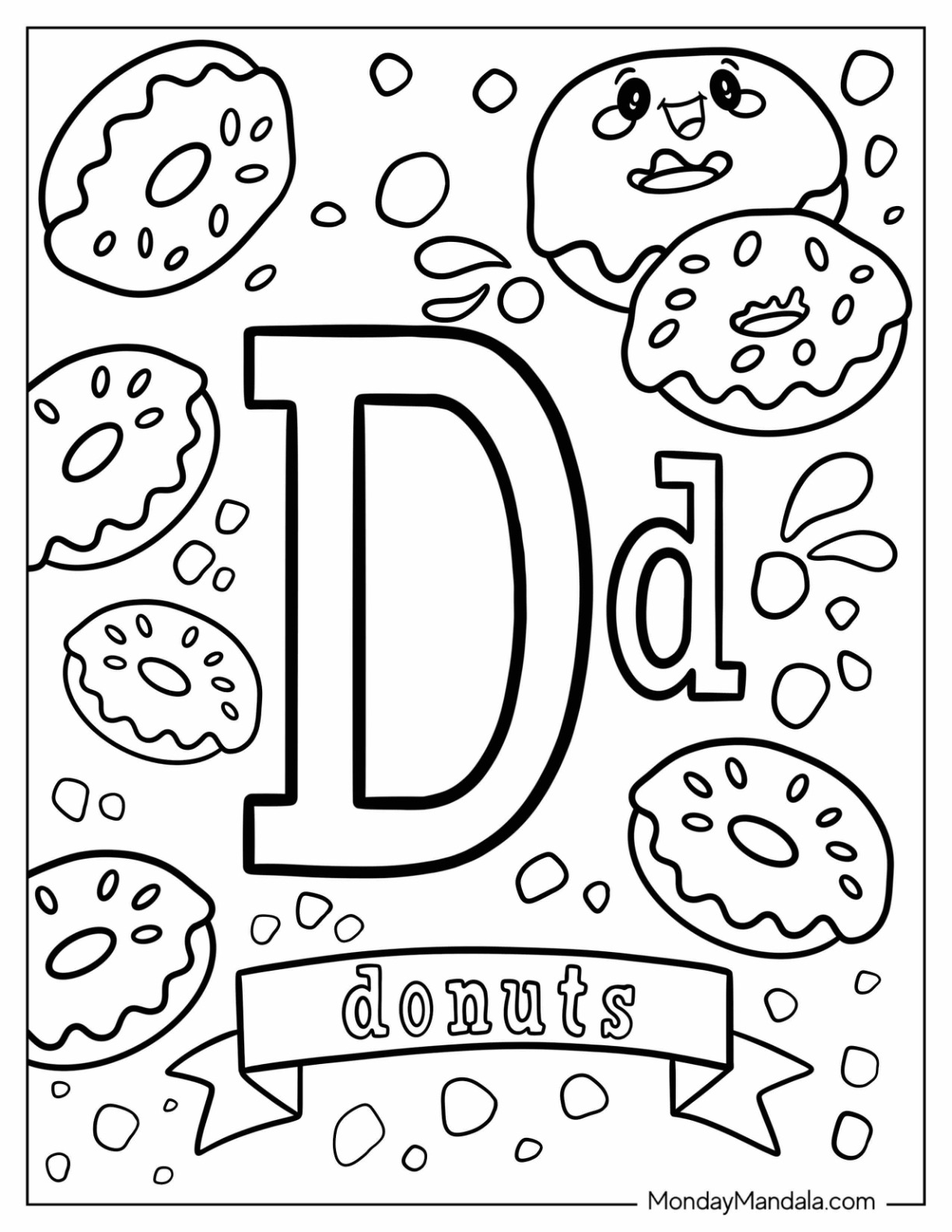 Letter D Coloring Pages Letter D Coloring Pages