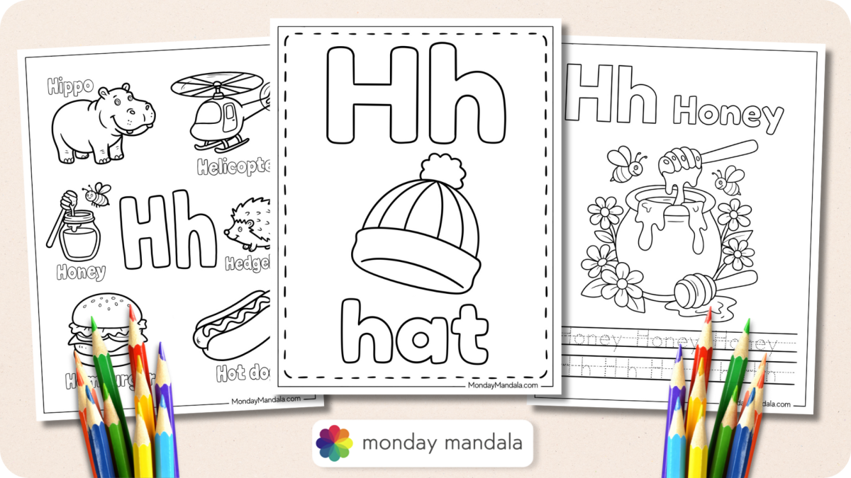 26 Letter H Coloring Pages Free Pdf Printables