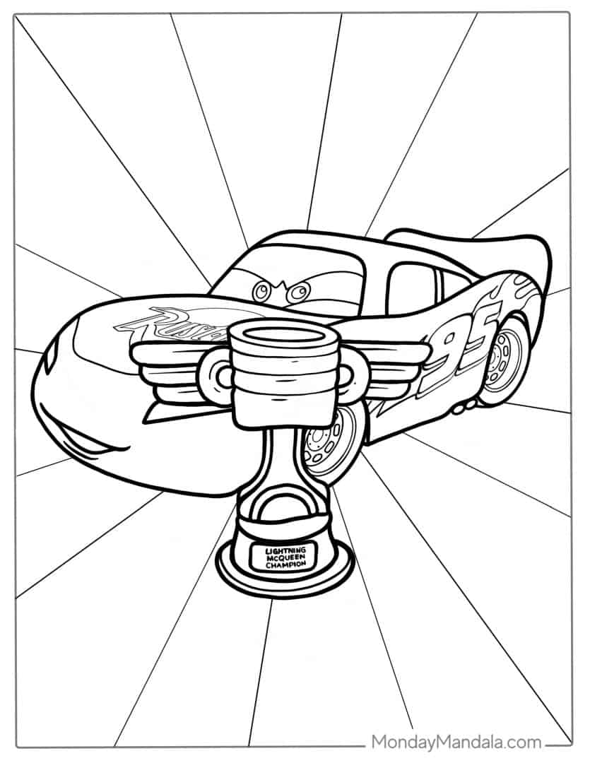 26 Lighting McQueen Coloring Pages (Free PDF Printables)