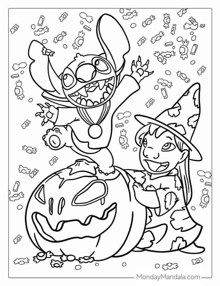 Stitch Halloween Coloring Sheet Vrogue co Stitch Halloween Coloring Sheet Vrogue co
