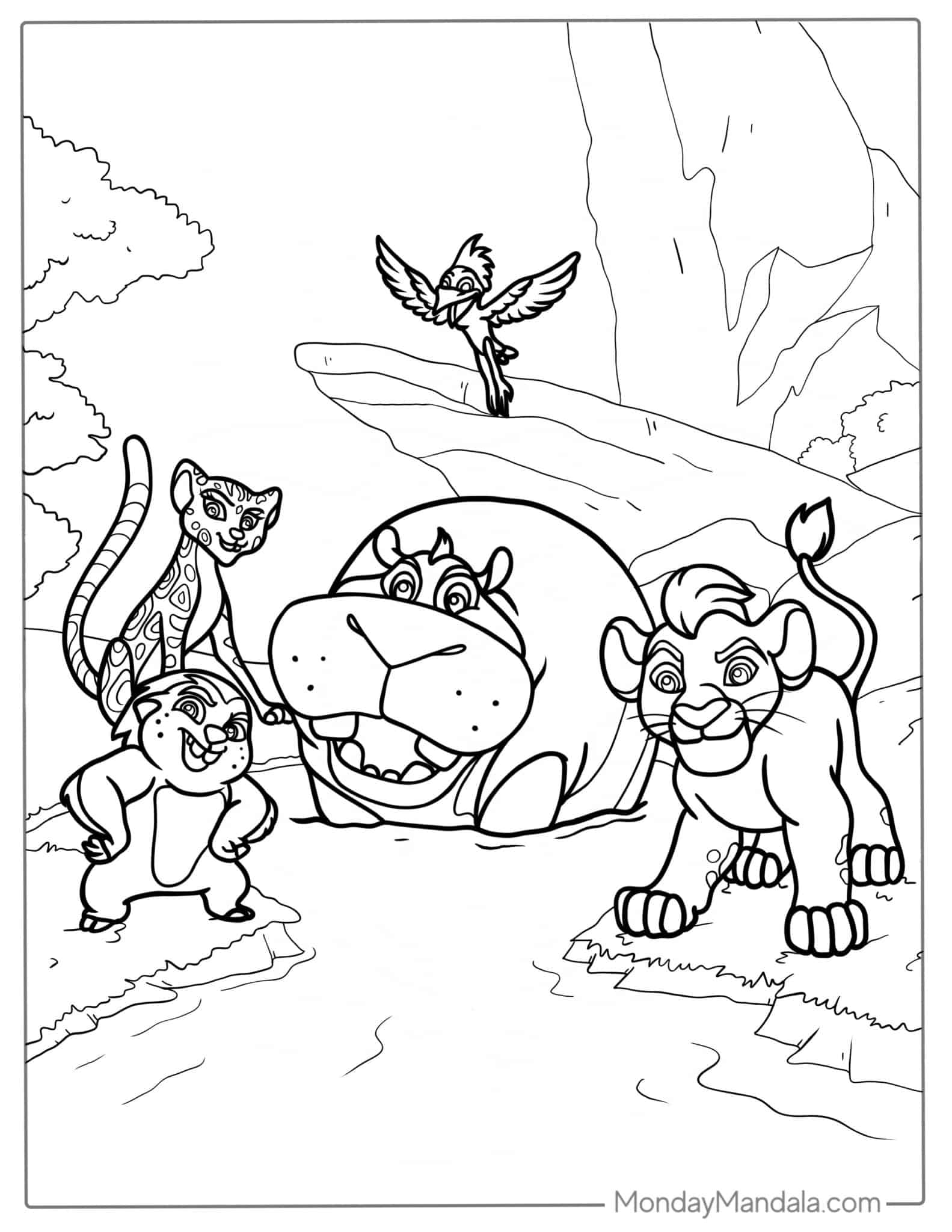 22 Hippo Coloring Pages (Free PDF Printables)