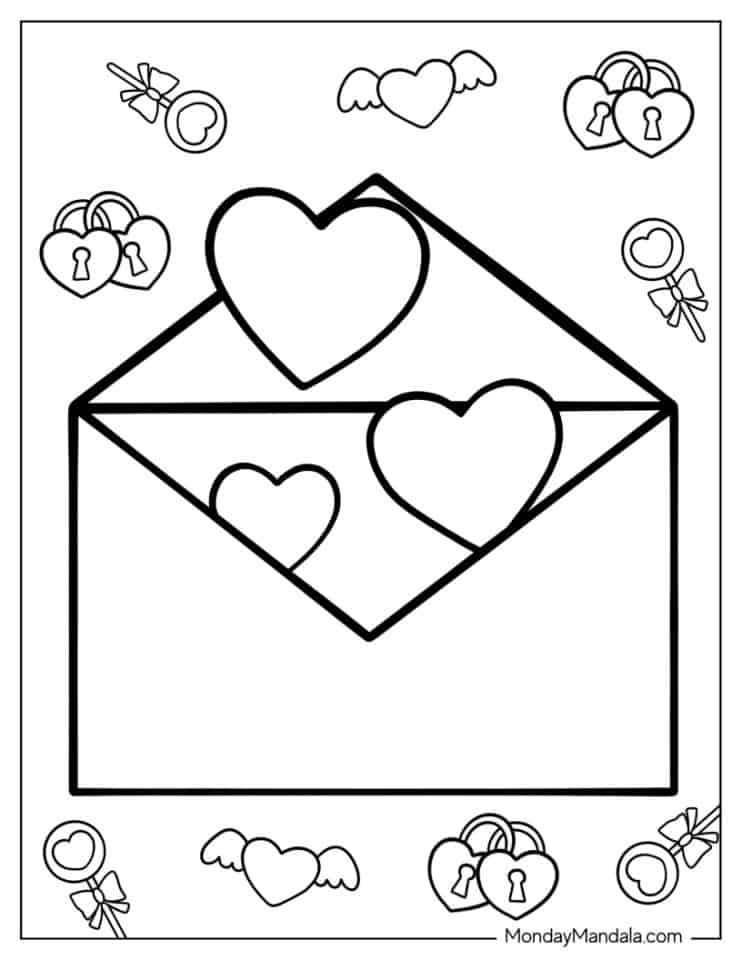 22 I Love You Coloring Pages (Free PDF Printables)