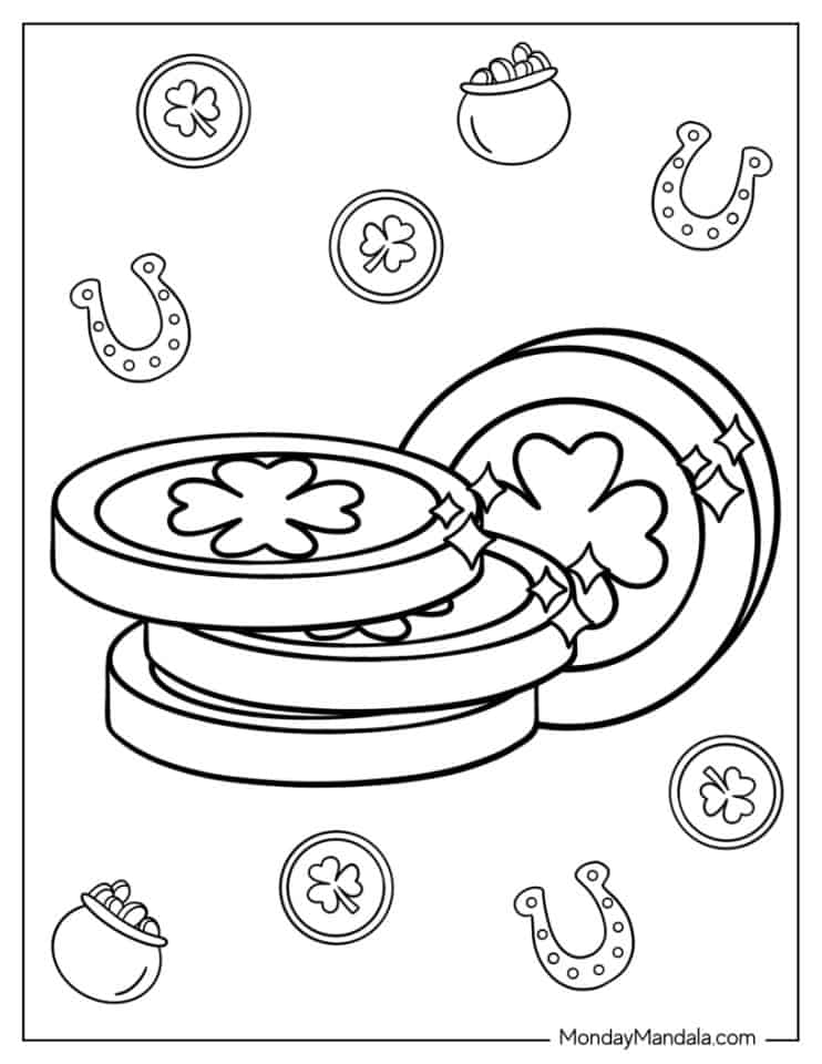 St. Patrick's Day Coloring Pages (Free PDF Printables)