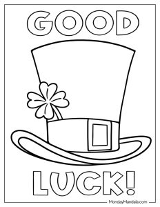 St. Patrick's Day Coloring Pages (Free PDF Printables)