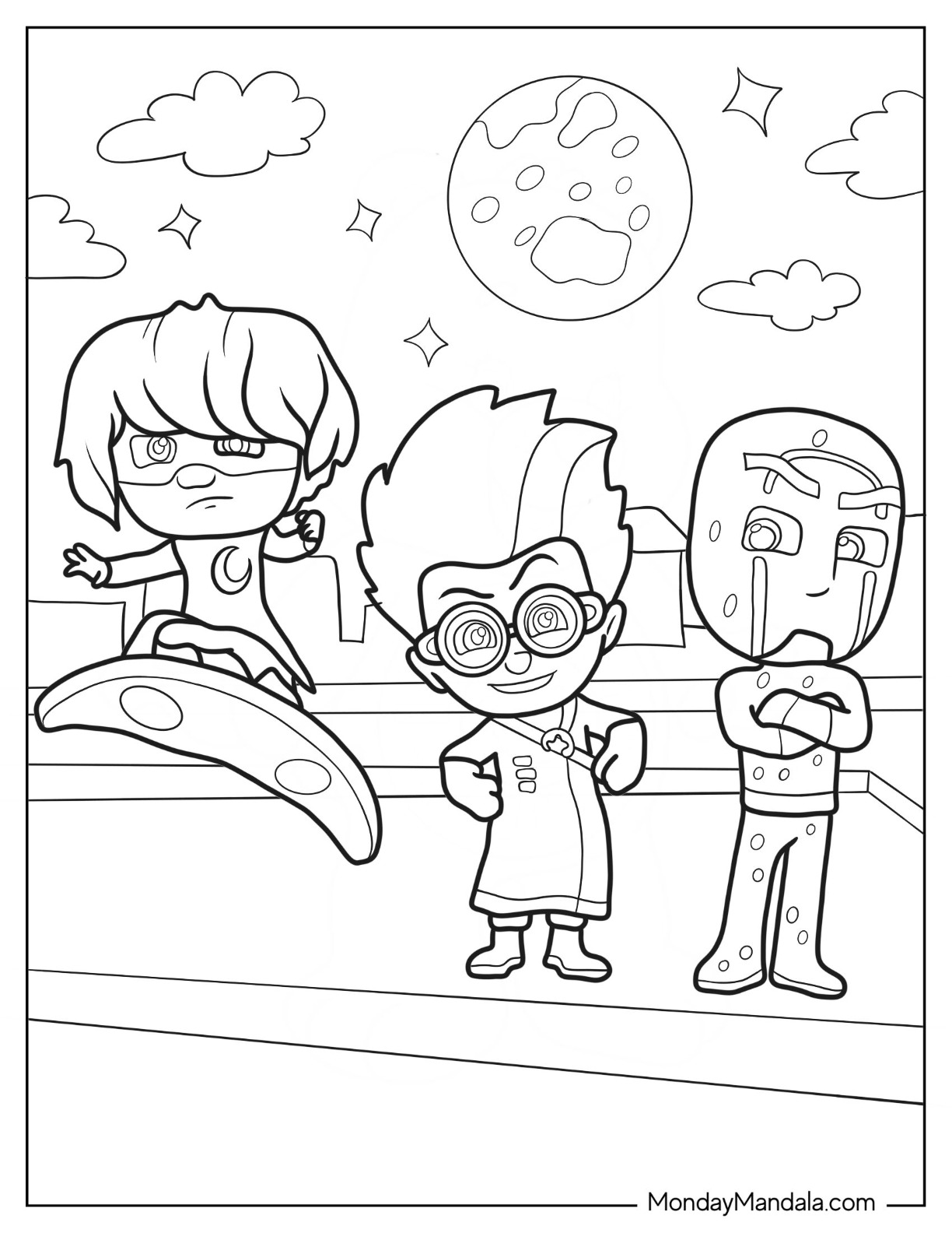20 PJ Masks Coloring Pages Free PDF Printables 