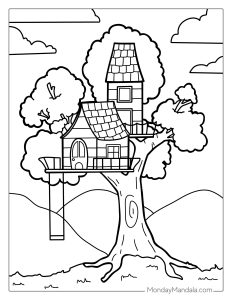 40 House Coloring Pages (Free PDF Printables)