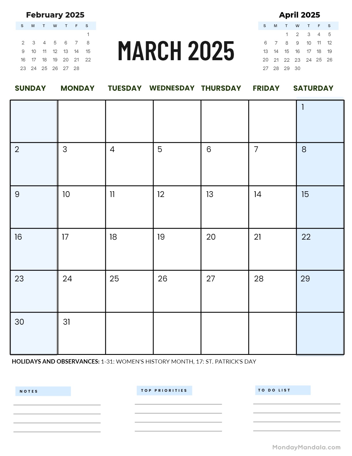 March 2025 Calendar 52 Free PDF Printables March 2025 Calendar 52 Free PDF Printables