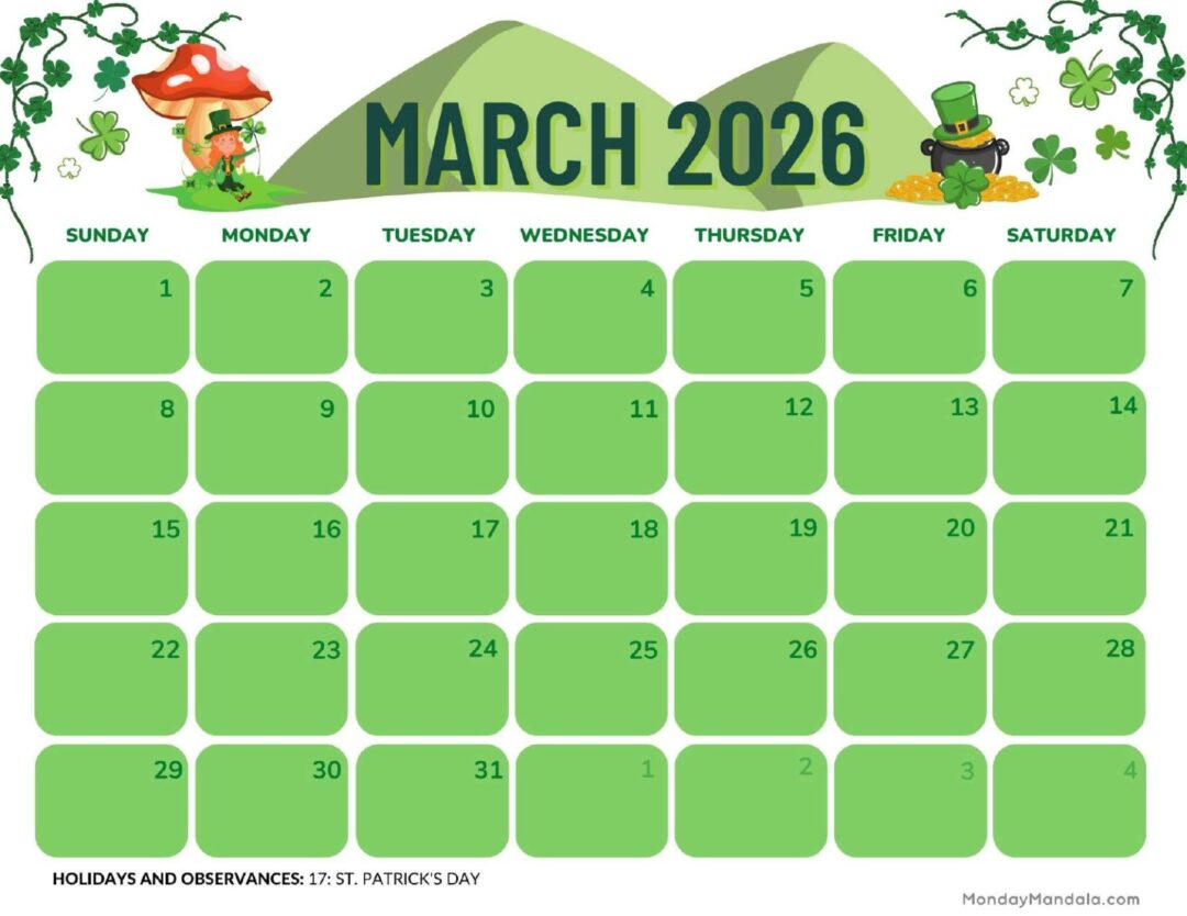 Printable Calendars For 2026 & 2027 (Free PDFs)