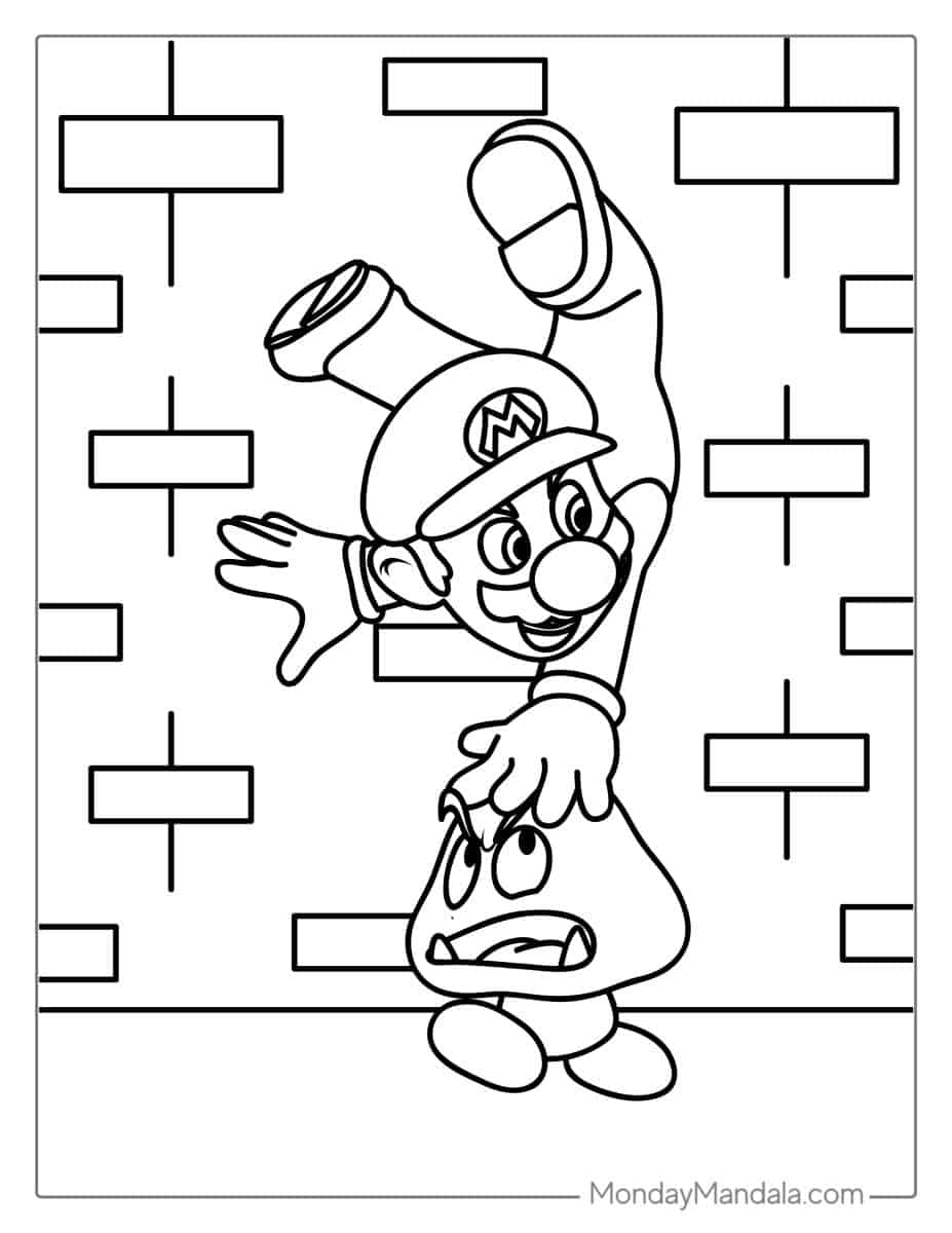 50 Mario Coloring Pages (Free PDF Printables)