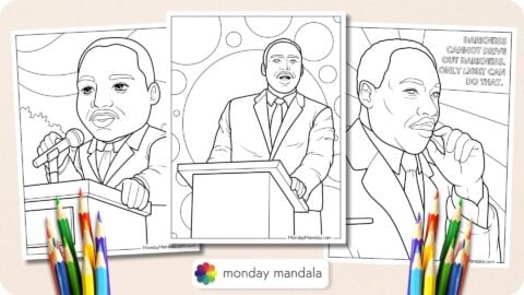 Martin Luther King, Jr. Coloring Pages (Free Printables)