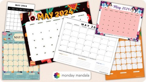 May 2024 Calendars (52 Free PDF Printables)