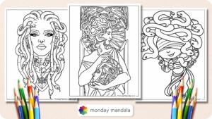 16 Medusa Coloring Pages (Free PDF Printables)