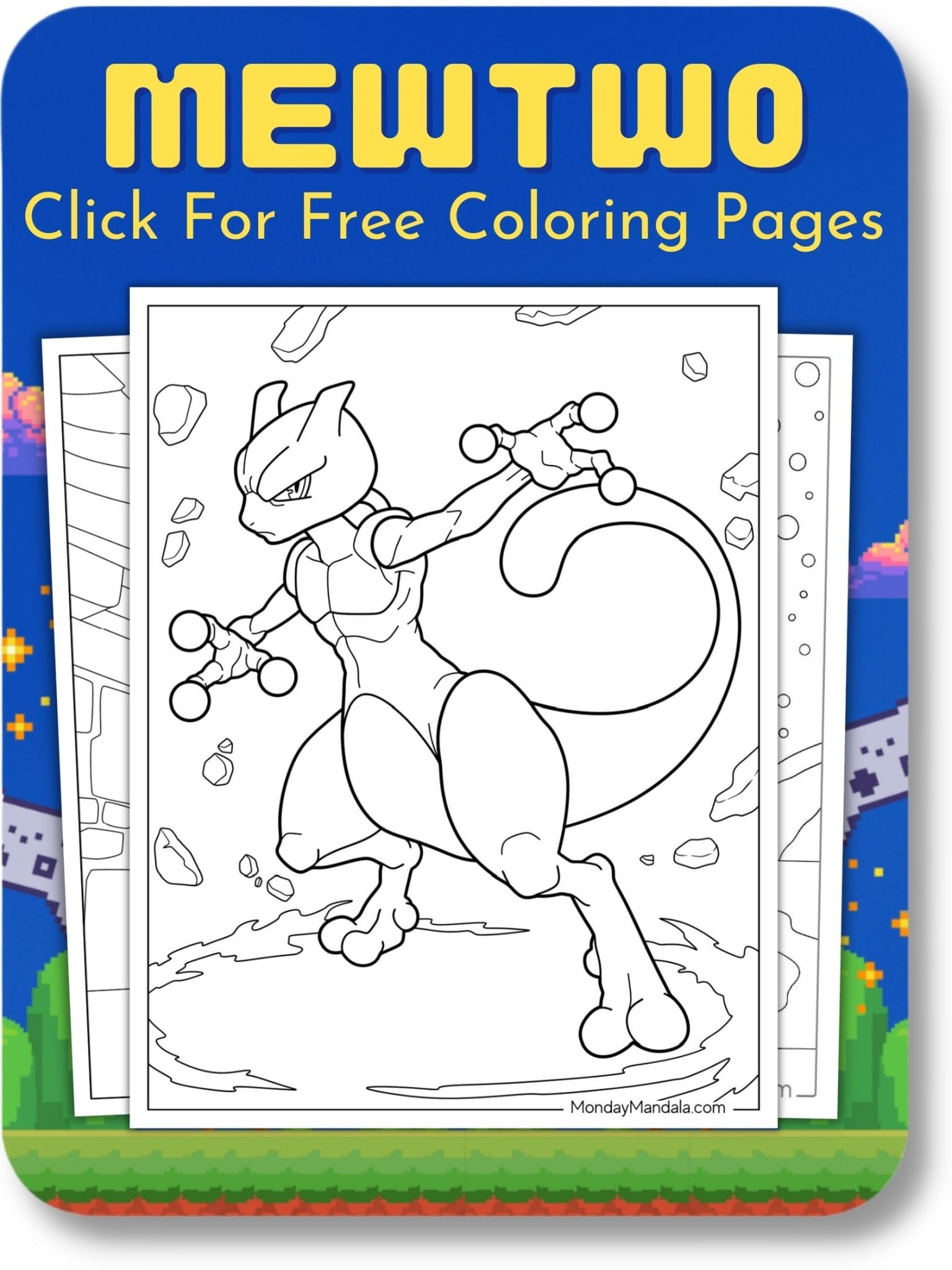900 Video Game Coloring Pages (Free PDF Printables)