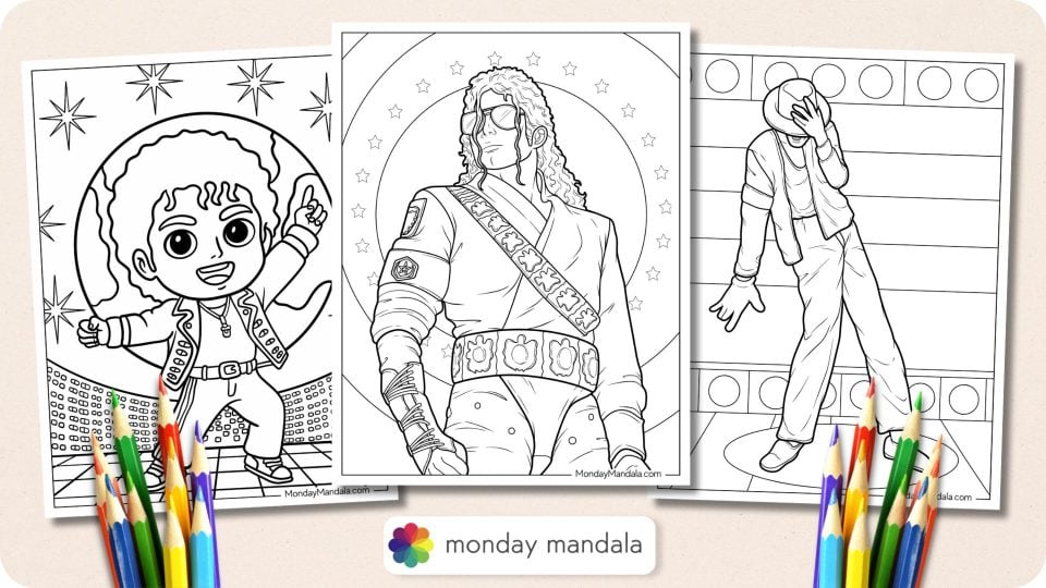 37 Michael Jackson Coloring Pages (Free PDF Printables)