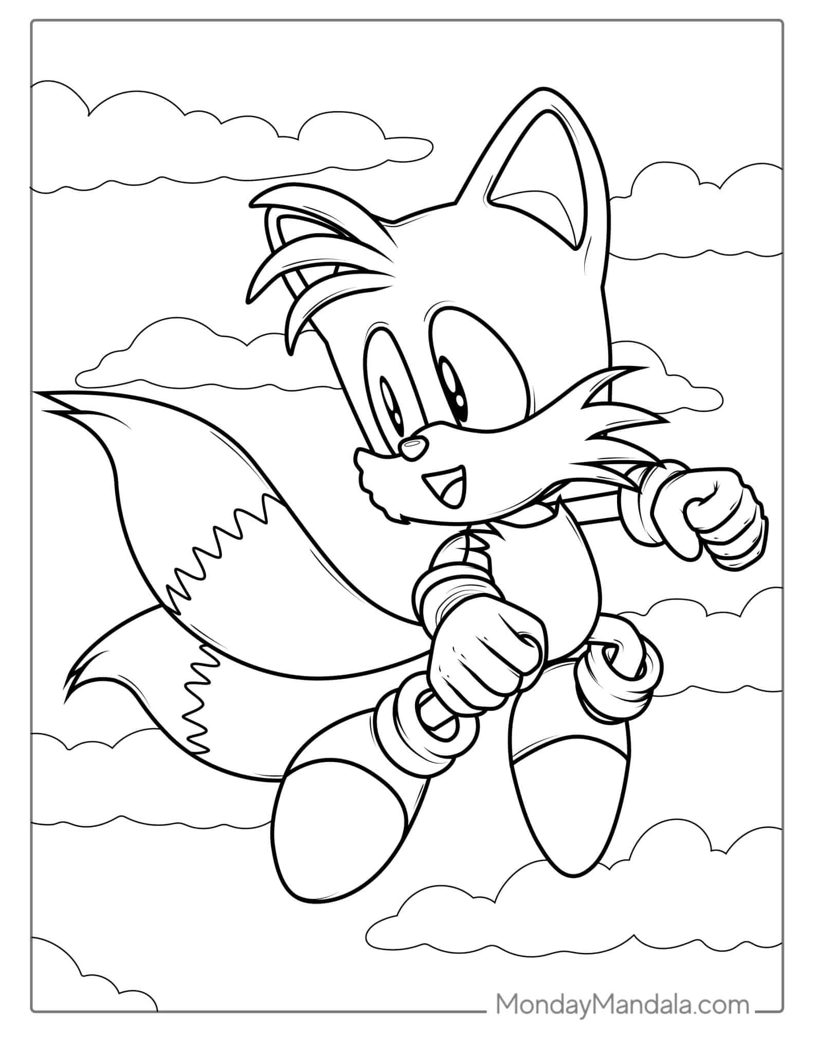 72 Sonic Coloring Pages (Free PDF Printables)
