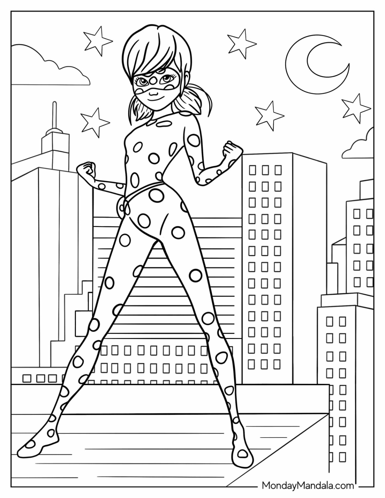 Miraculous Ladybug Coloring Pages Molon Printable