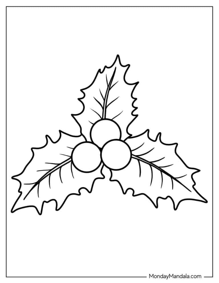 34 Leaf Coloring Pages (Free PDF Printables)