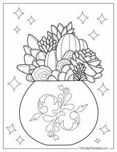 41 Cactus Coloring Pages (Free PDF Printables)