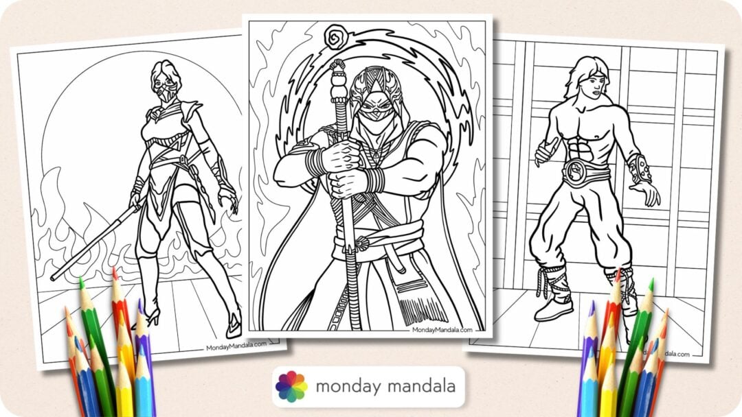 20 Mortal Kombat Coloring Pages (Free PDF Printables)