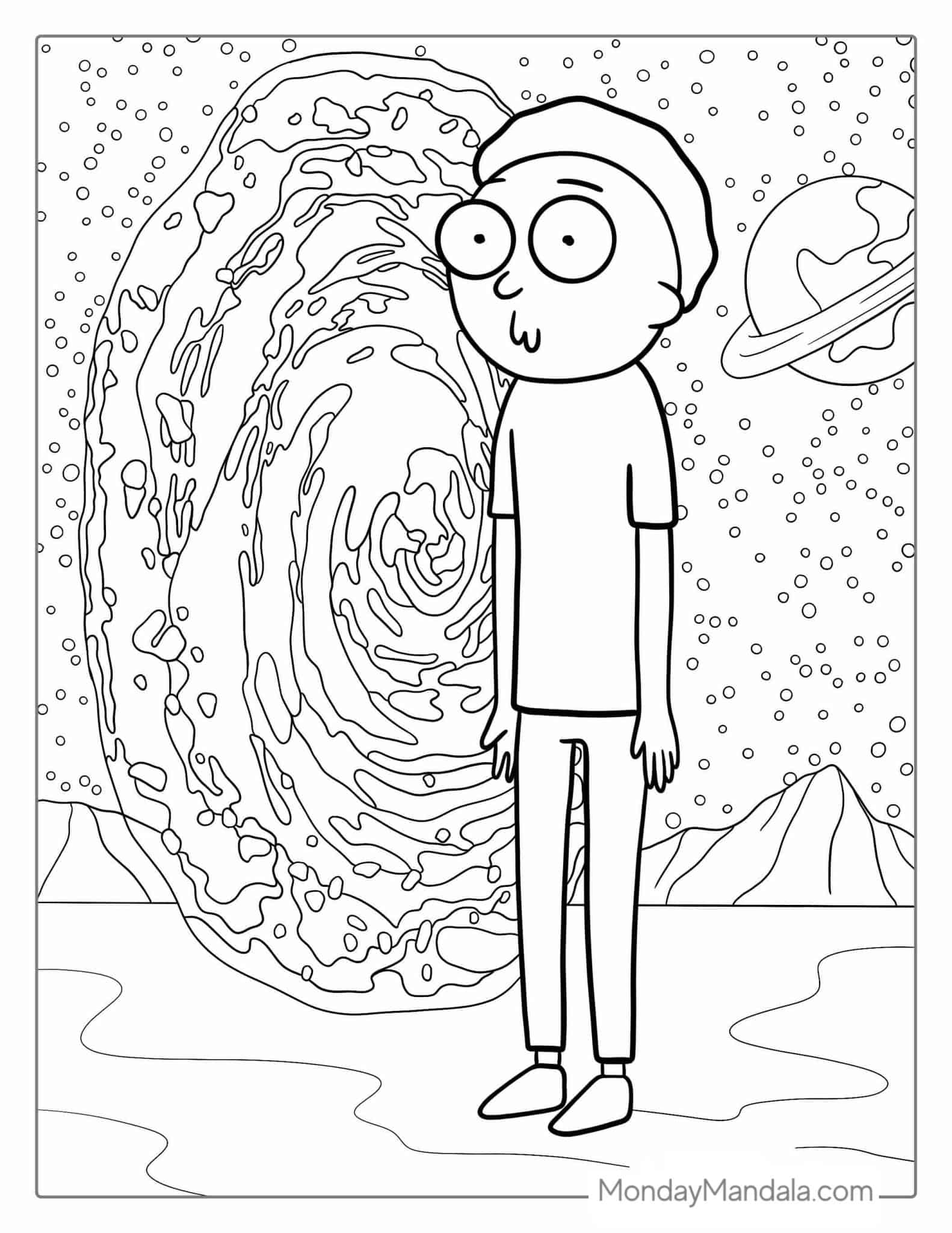 20 Rick And Morty Coloring Pages Free Pdf Printables