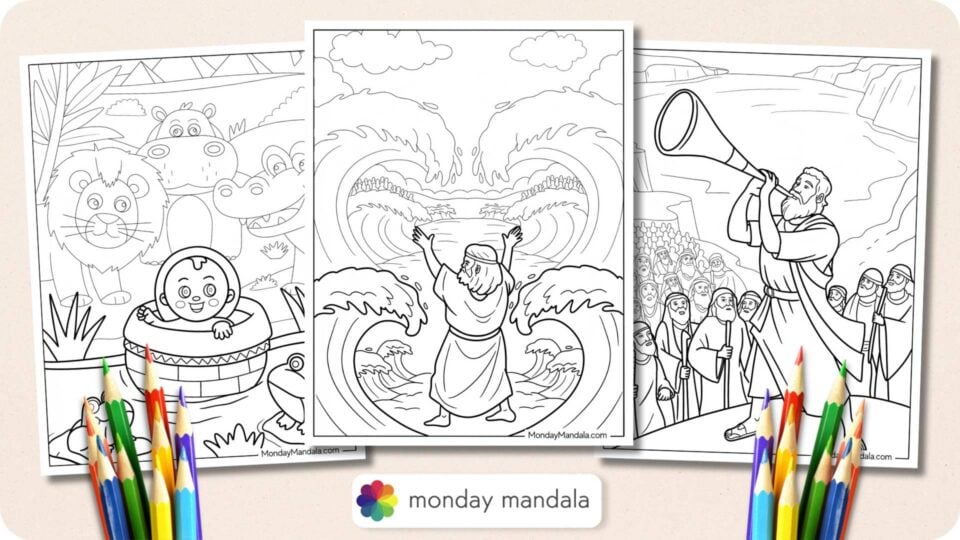34 Moses Coloring Pages (Free PDF Printables)