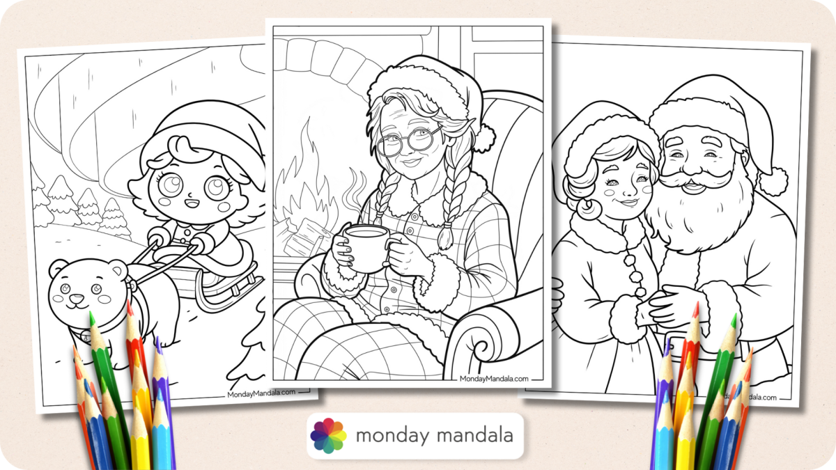 20 Mrs Claus Coloring Pages (Free PDF Printables)