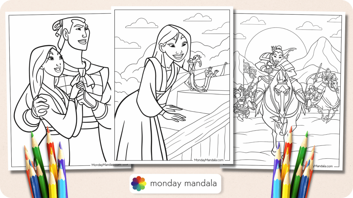 24 Mulan Coloring Pages (Free PDF Printables)