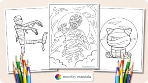38 Mummy Coloring Pages (Free PDF Printables)